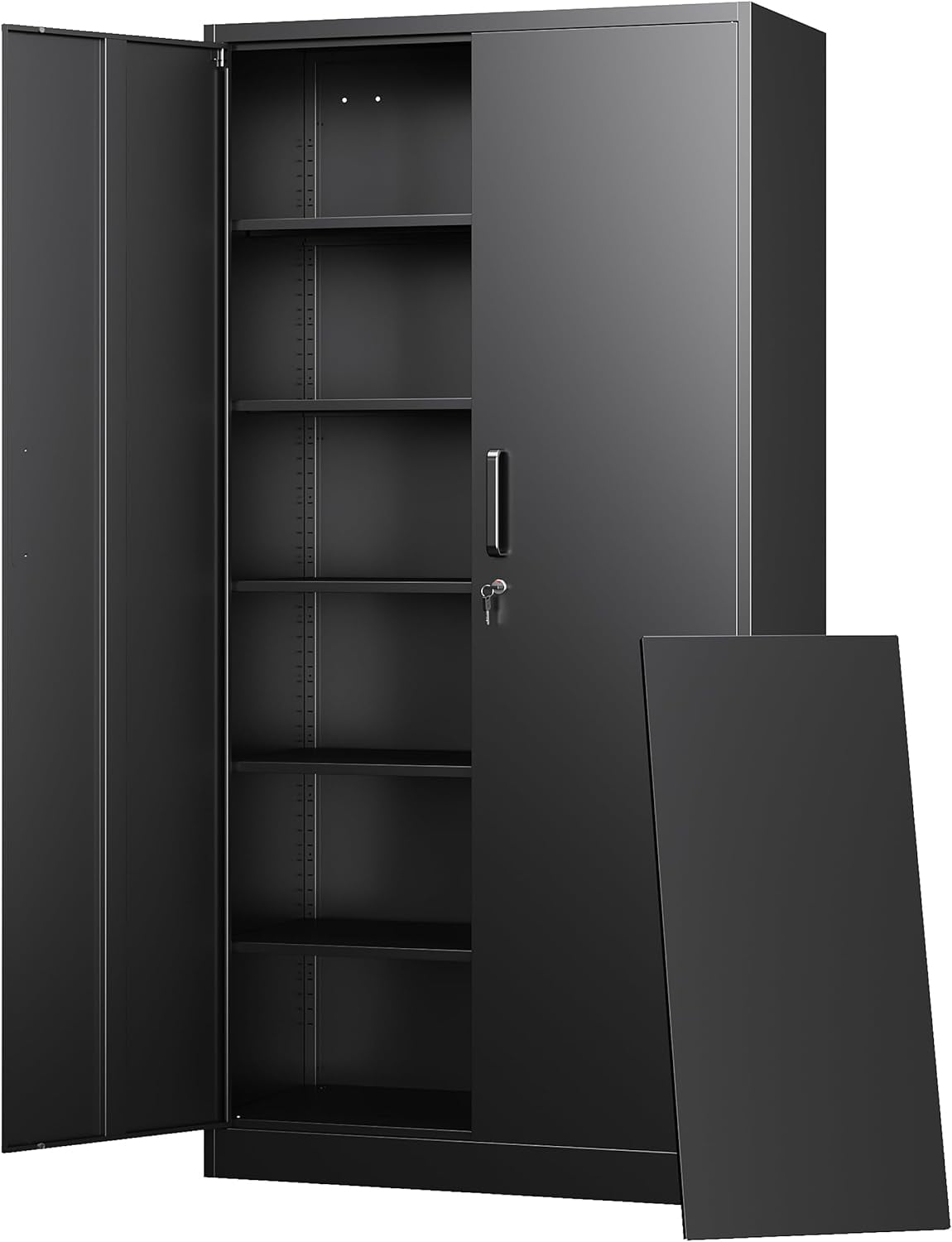 Metal Storage Cabinets with Lock Doors,Tall Locker Organizer Steel ...