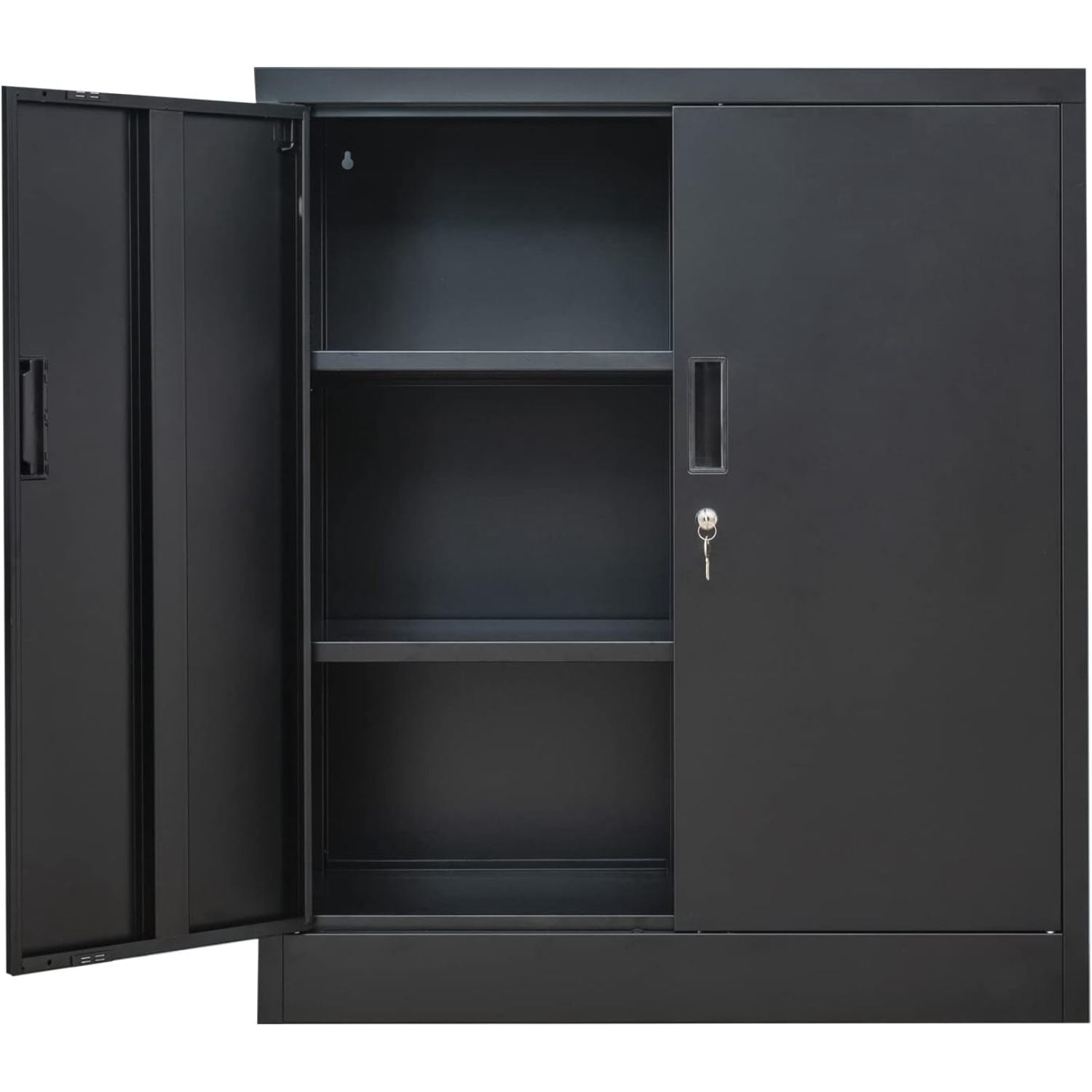 Metal Storage Cabinets with Shelves and Doors, Steel Locking Storage ...