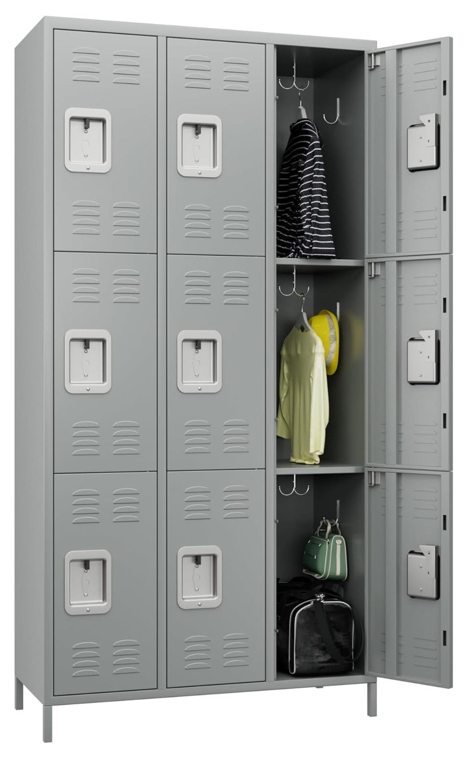 Metal Storage Locker for School Office Gym Bedroom, 9 Doors Locker ...