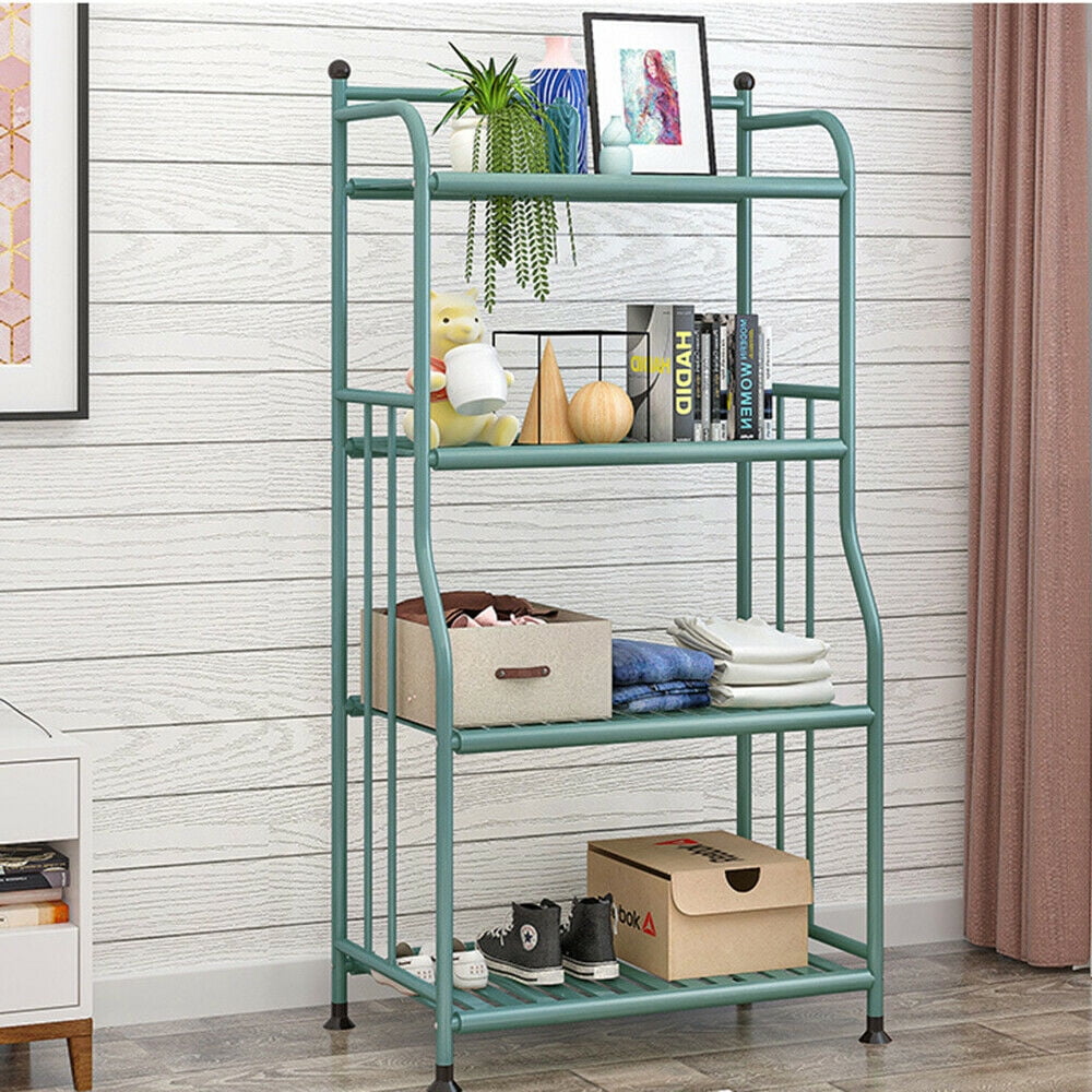 Metal Storage Rack 4-Tier Shelf Organizer Bedroom Bathroom Kitchen ...