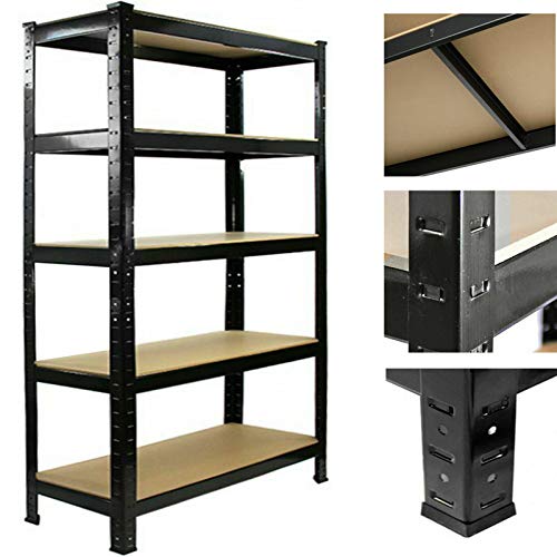 Metal Storage Shelve 5-Tier Large Storage Shelves Heavy Duty Metal ...