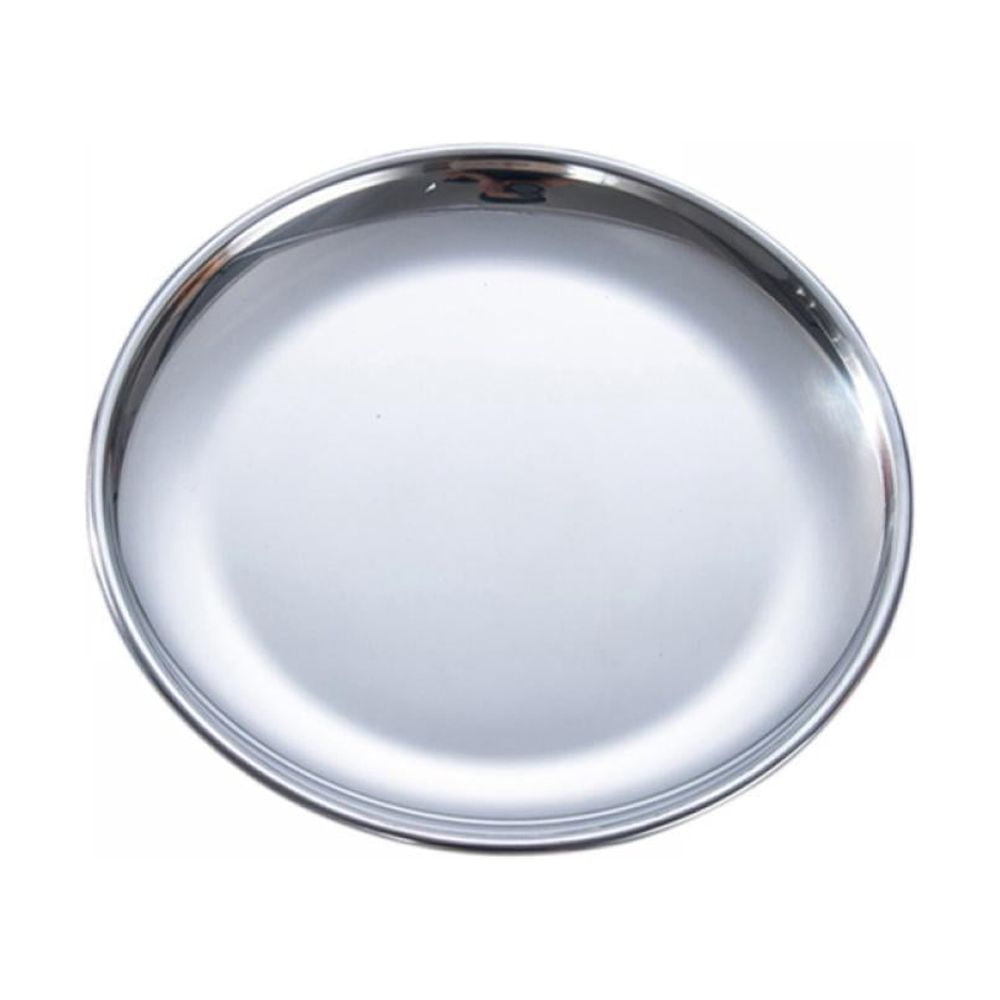 Metal Storage Tray Round Stainless Steel Cake Tray Western Steak Tray ...