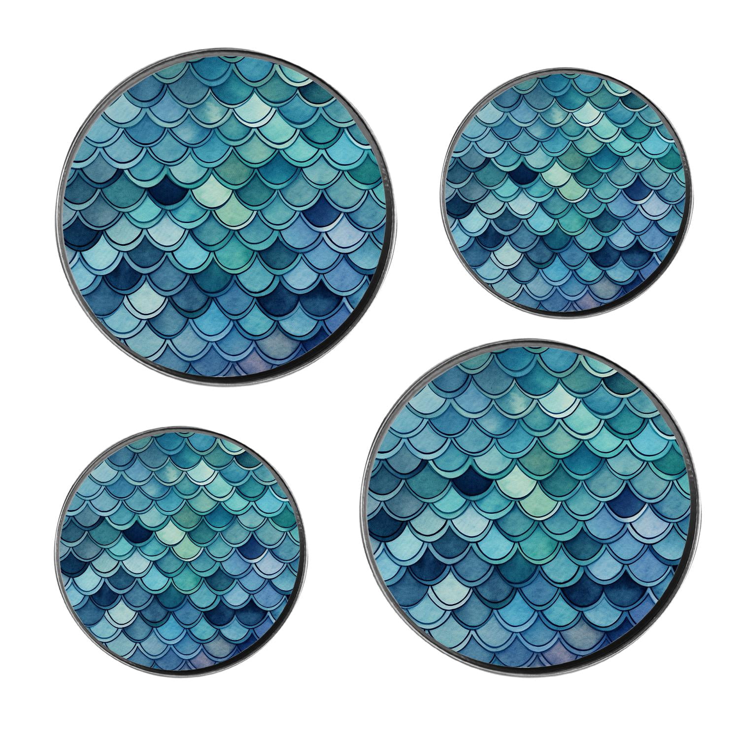 Metal Stove Burner Covers 4 Pcs Decorative Gas Stove Burner Cover 8Inch ...