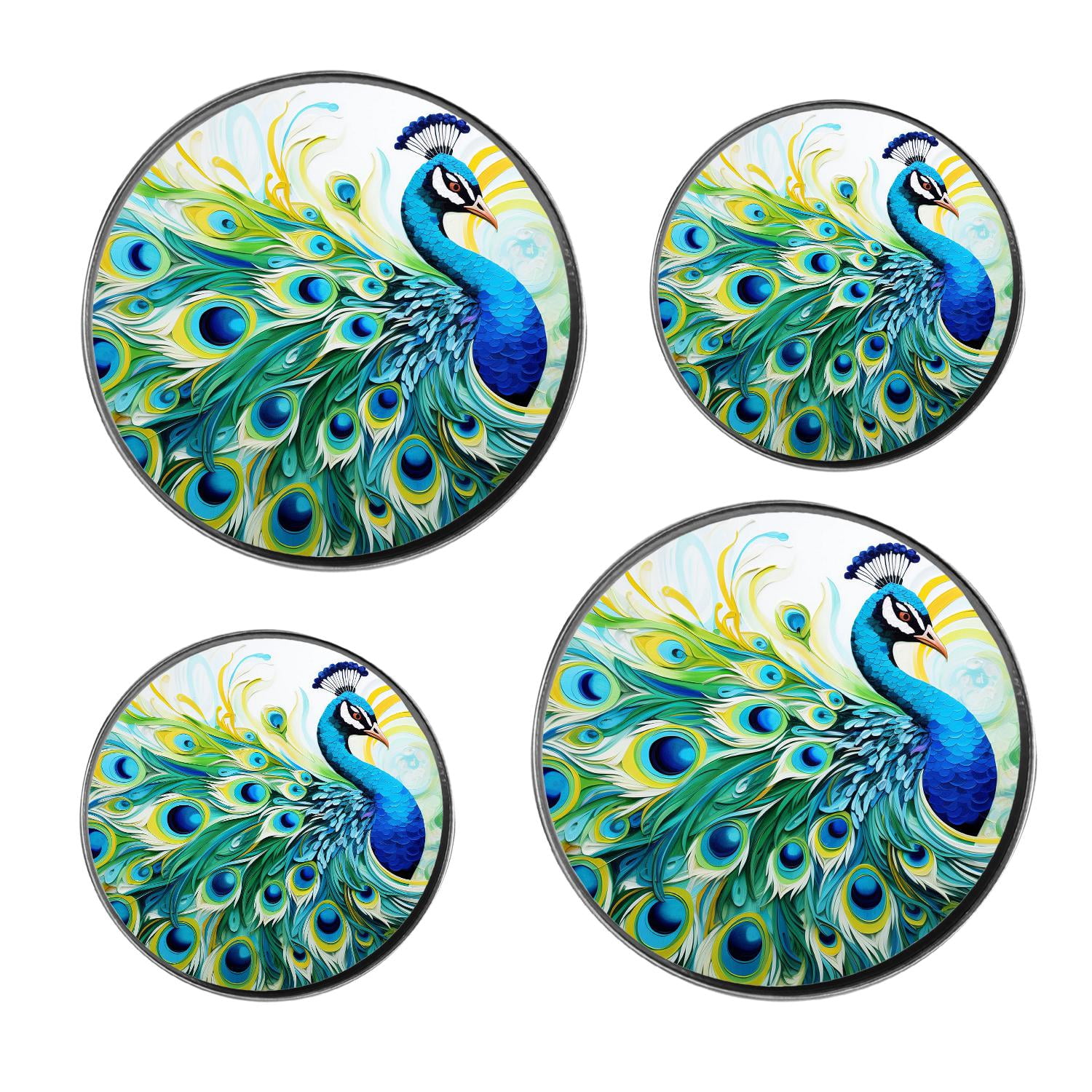 Metal Stove Burner Covers 4 Pcs Decorative Gas Stove Burner Cover 8Inch ...