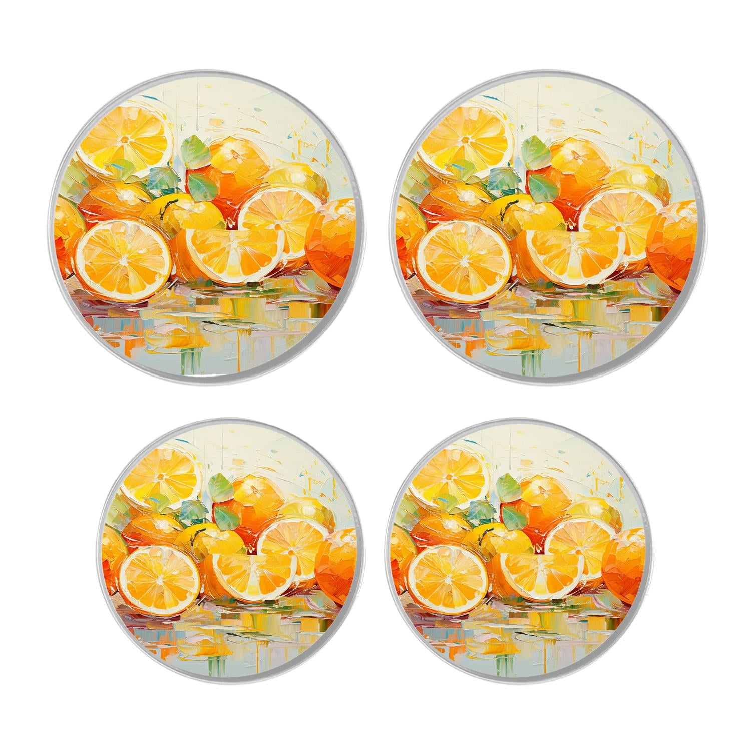 Metal Stove Burner Covers 4 Pcs Metal Round Stove Burner Covers 8Inch And 10Inch ,Lemon Lime ...