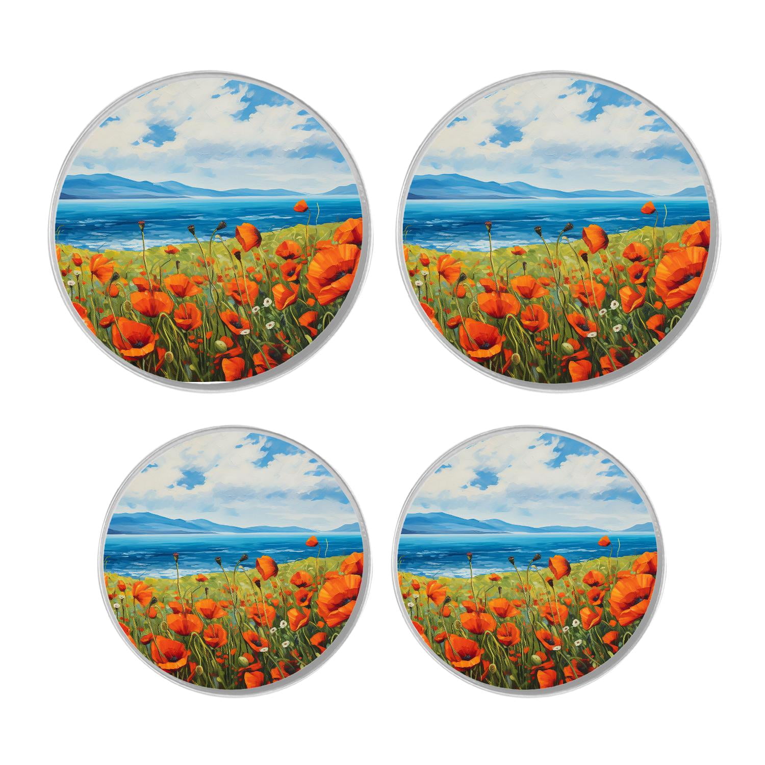 Metal Stove Burner Covers 4 Pcs Metal Round Stove Burner Covers 8Inch ...