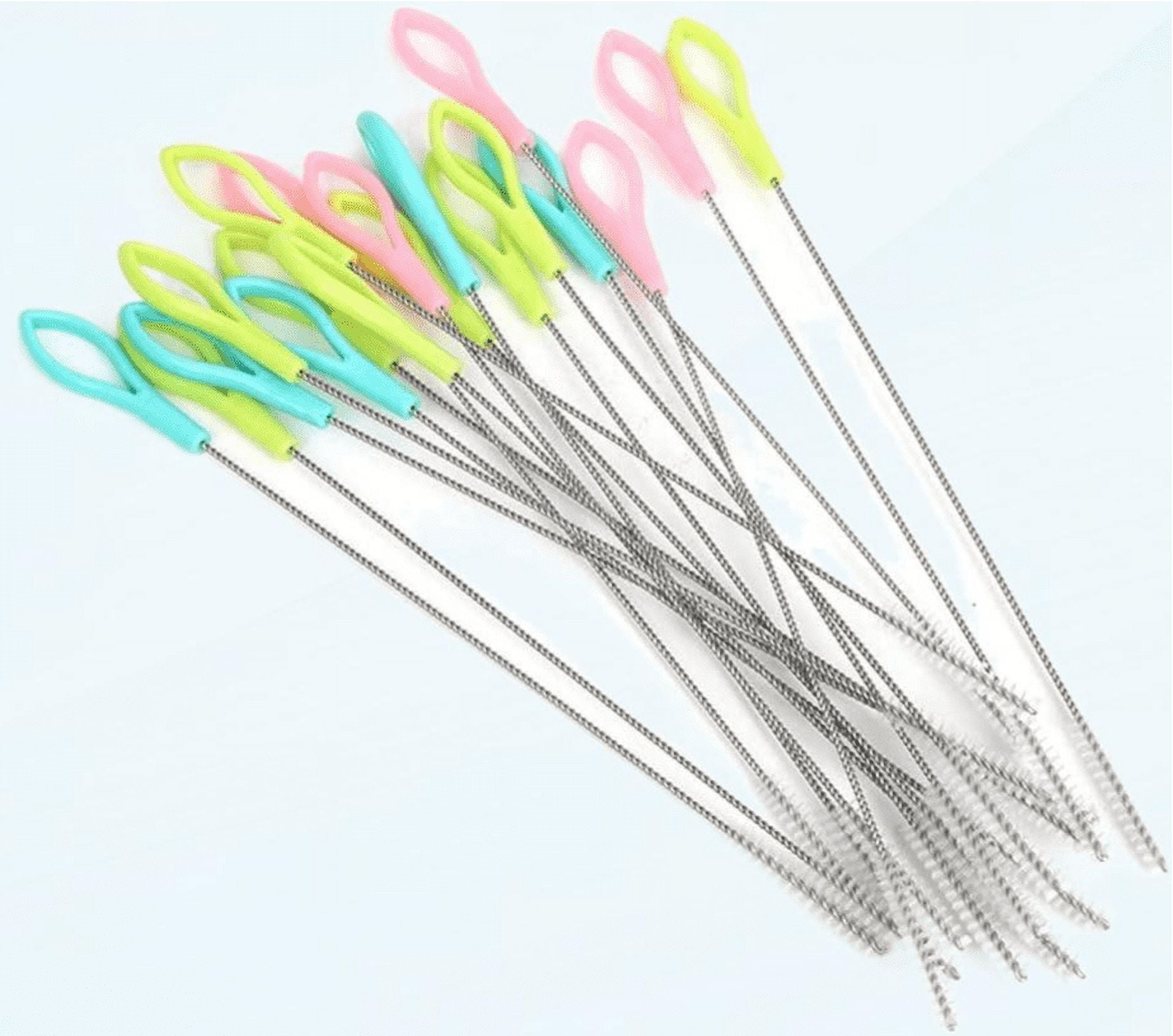 Metal Straw Cleaner Brush, Stainless Steel Long Cleaning Brush with ...