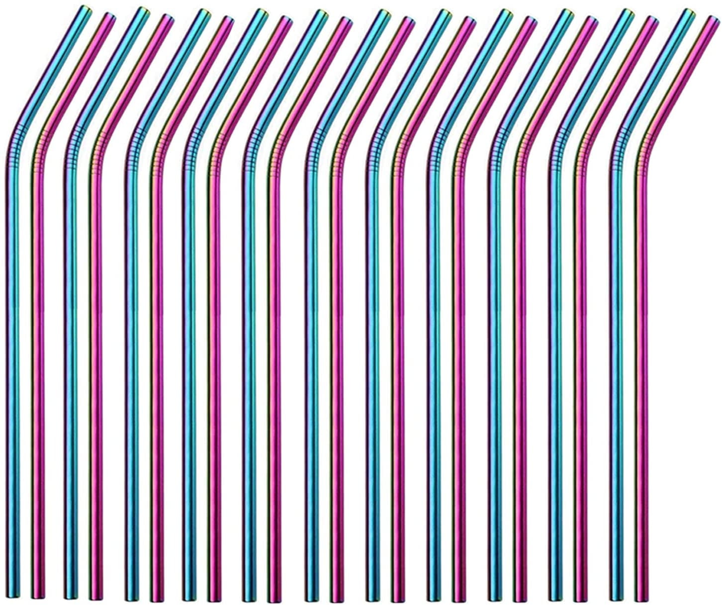 Metal Straws Stainless Steel Straws 50 Pack Bulk 10.5" Reusable ...