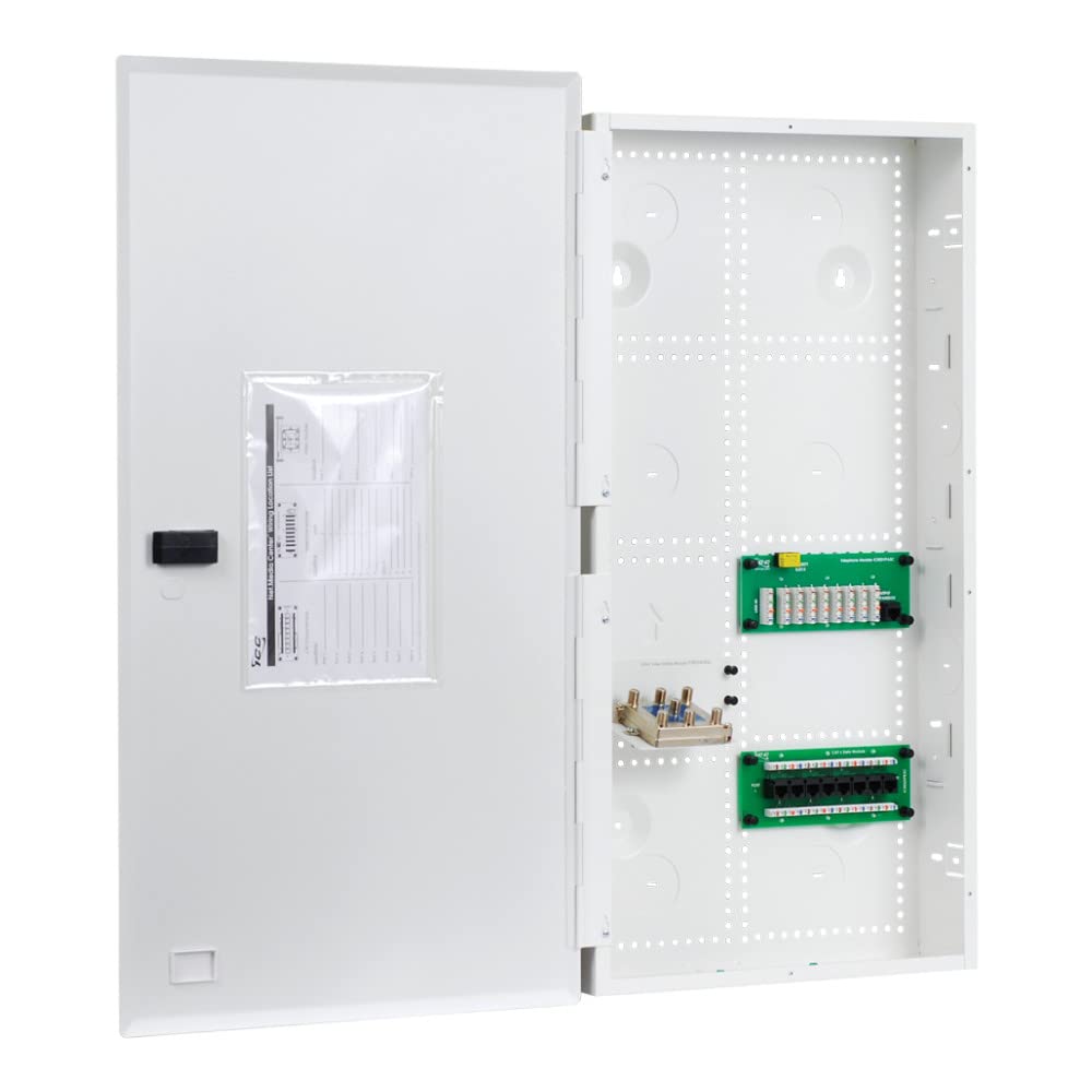 Metal Structured Wiring Enclosure, Media Enclosure with Voice, Data ...