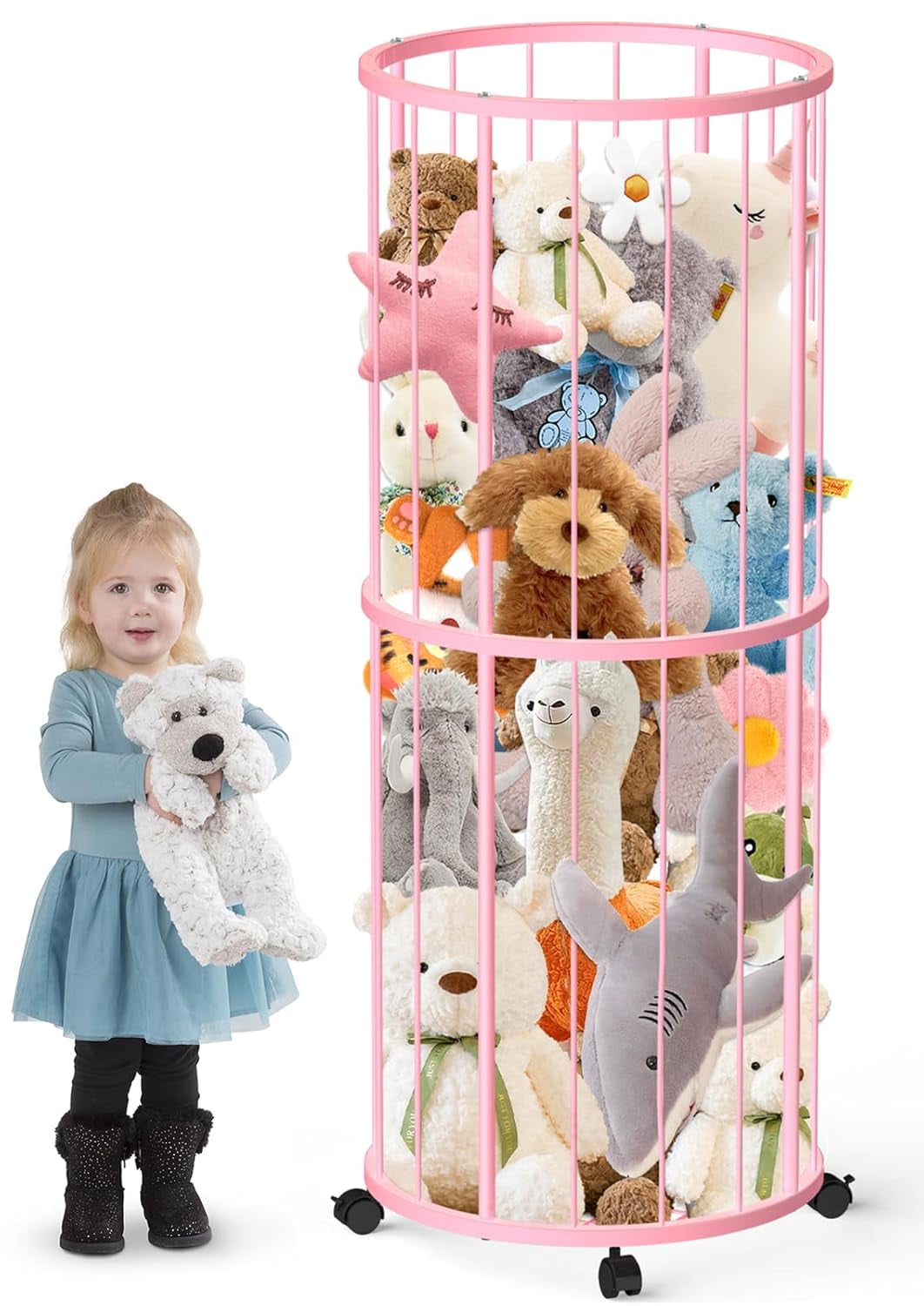 Metal Stuffed Animal Zoo Storage, Extra Large Plush Stuffed Animal ...