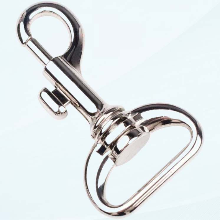 Metal Swivel Snap Hooks,Premium Snap Hooks D Rings (Silver，Wide 25mm D ...