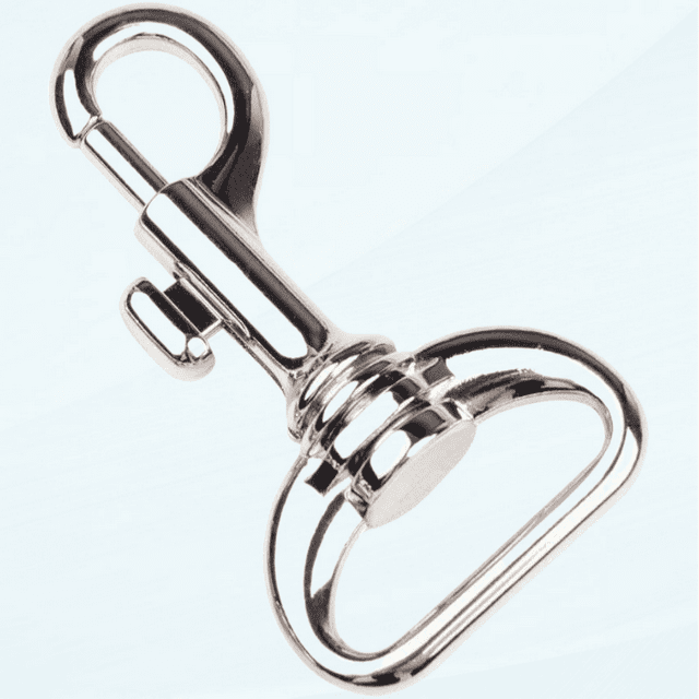 Metal Swivel Snap Hooks,Premium Snap Hooks D Rings (Silver，Wide 25mm D ...