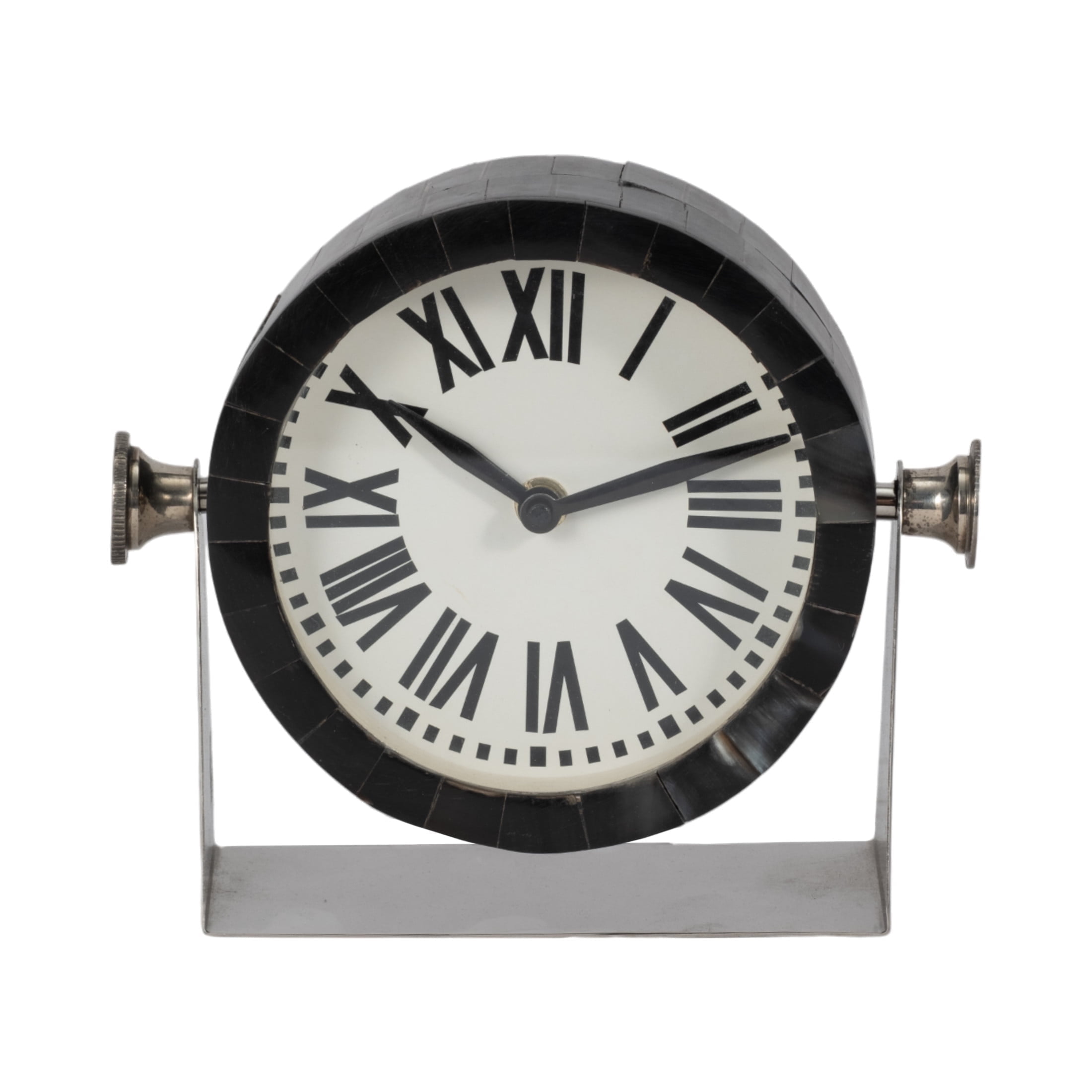 Sagebrook Home's Elegant Designer Steel & Glass Clock" - Walmart.com