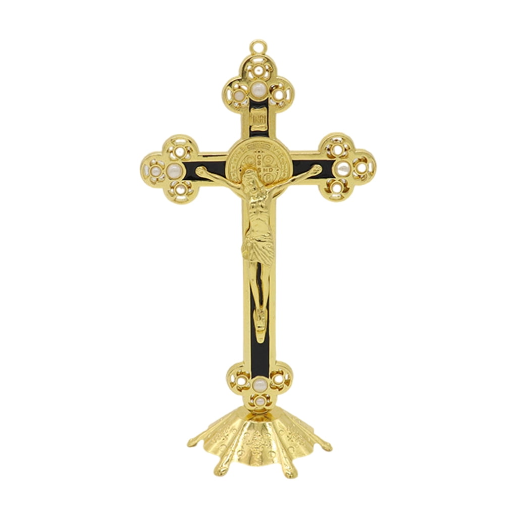 Metal Table Crucifix Cross Sculpture Religious Model Perfect Gift for ...