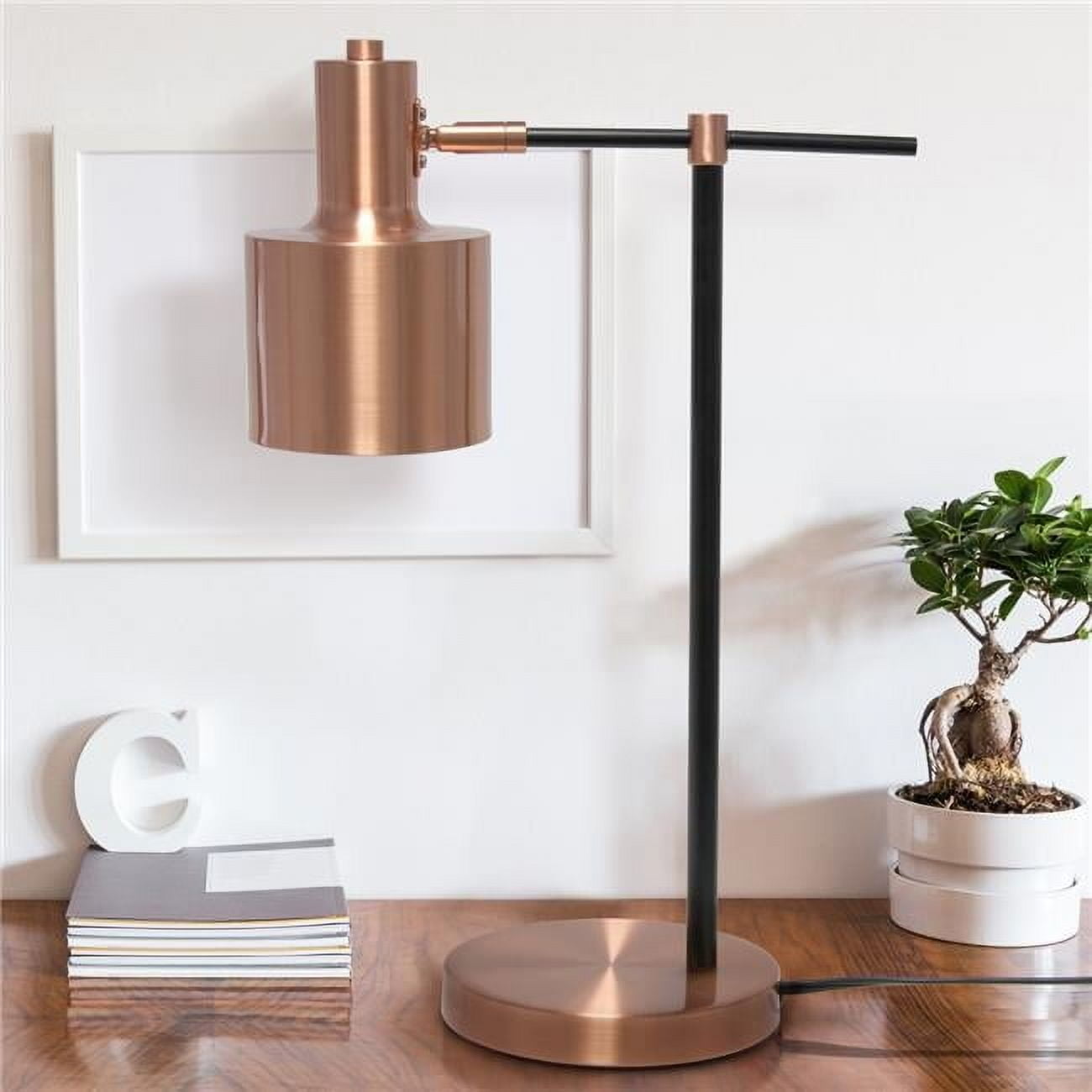 Metal Table Lamp, Rose Gold - Walmart.com