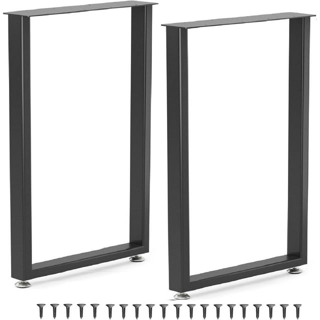 Metal Table Legs 28 inch Height with Adjustable Protector Levelers ...