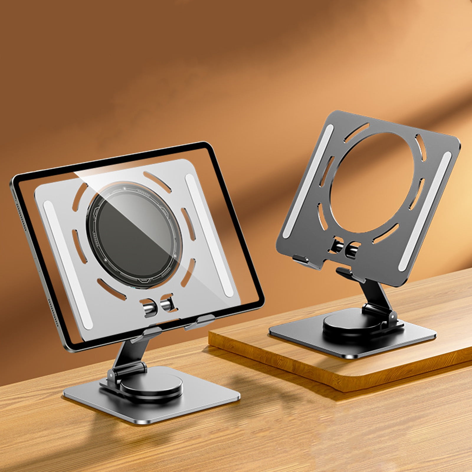 All Metal Tablet Stand, Hollow Back Panel, Heat Dissipation, 360 ...