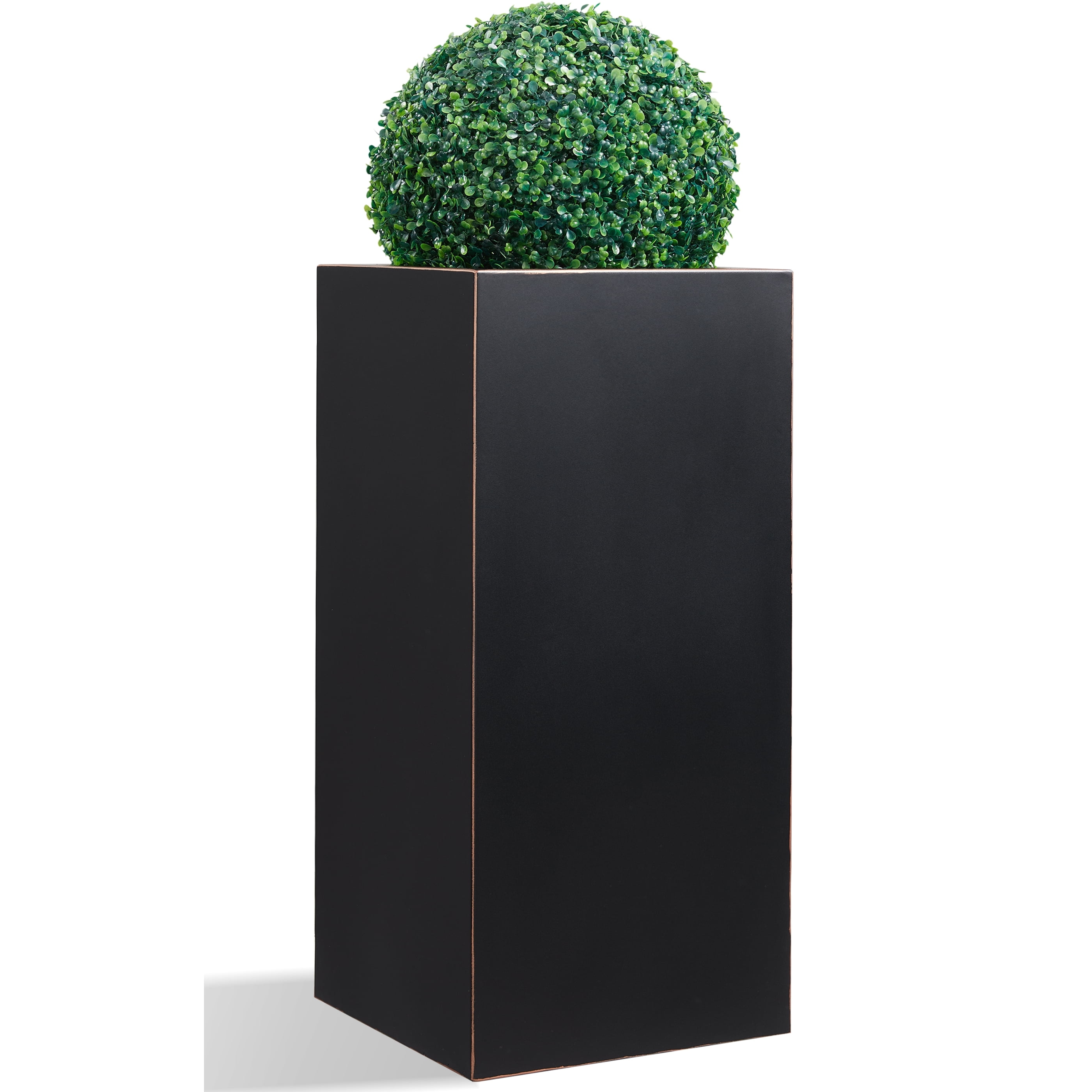 Metal Tall Planter for Outdoor or Indoor, 14Lx14Wx30H inches Large ...