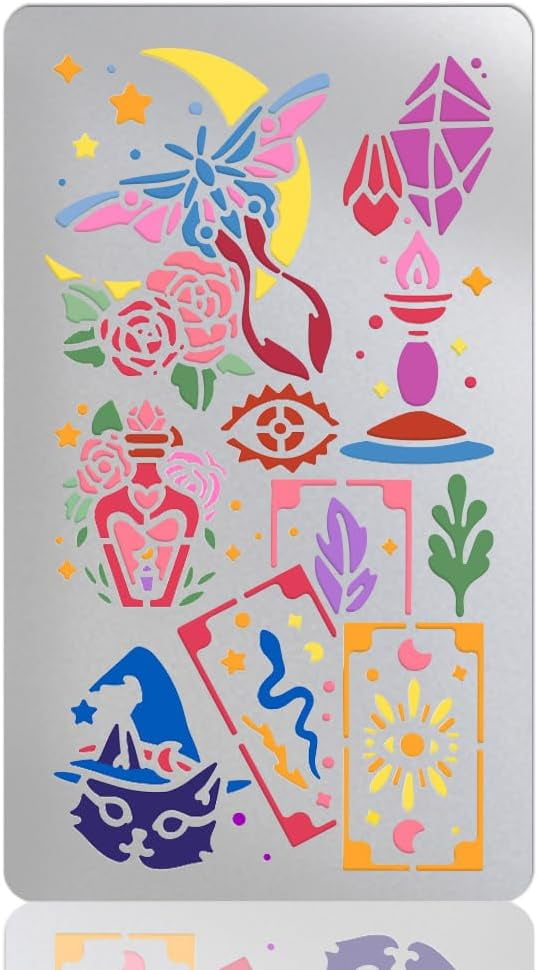 Metal Tarot Element Stencil The Devil's Eye Metal Stencil Tarot Theme ...