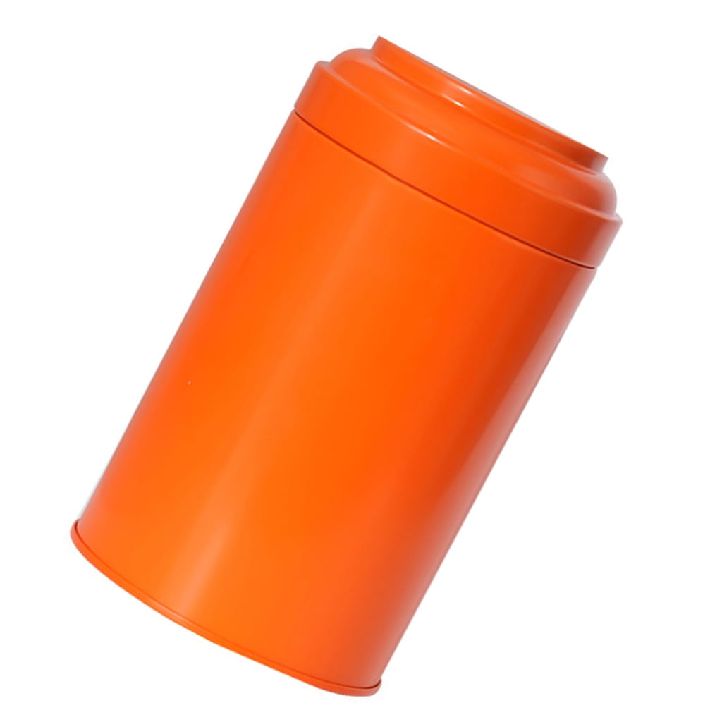 Metal Tea Canisters Round Shape Metal Tins with Lids Empty Tins Box ...