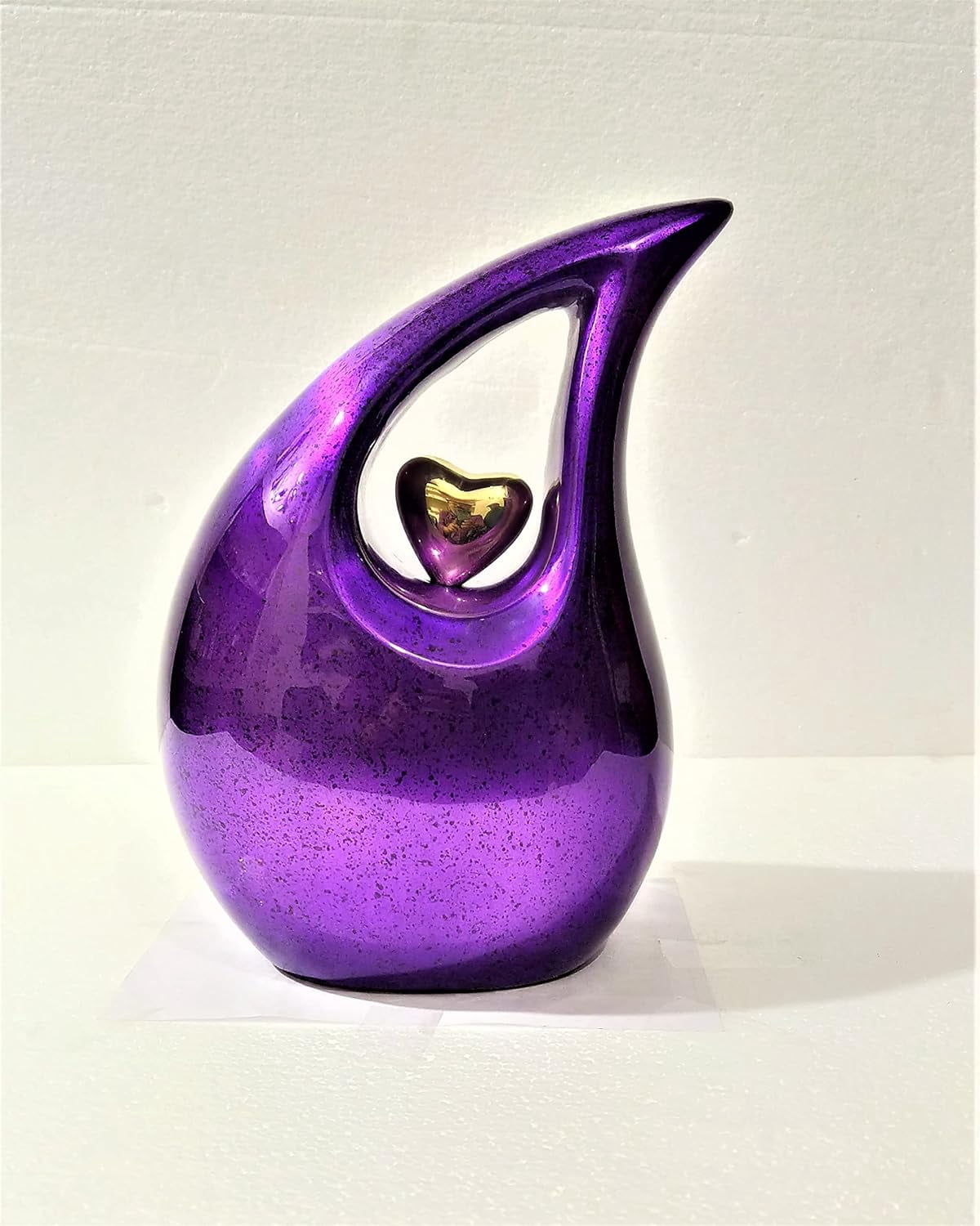 Metal Teardrop Cremation Urn for Adult Human Ashes 10 inches – Elegant ...