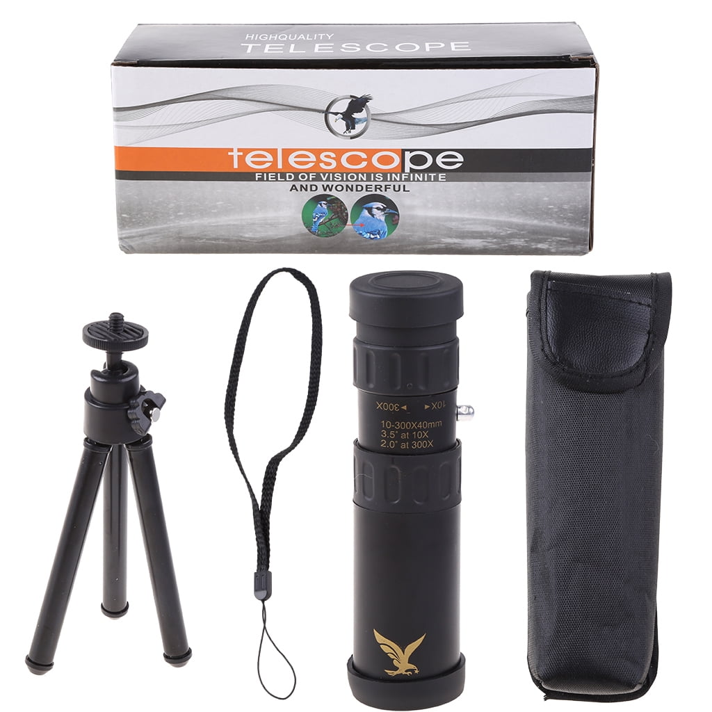 Metal Telescope Monocular 300x40 Zoom Monocular Binoculars Weak Night ...