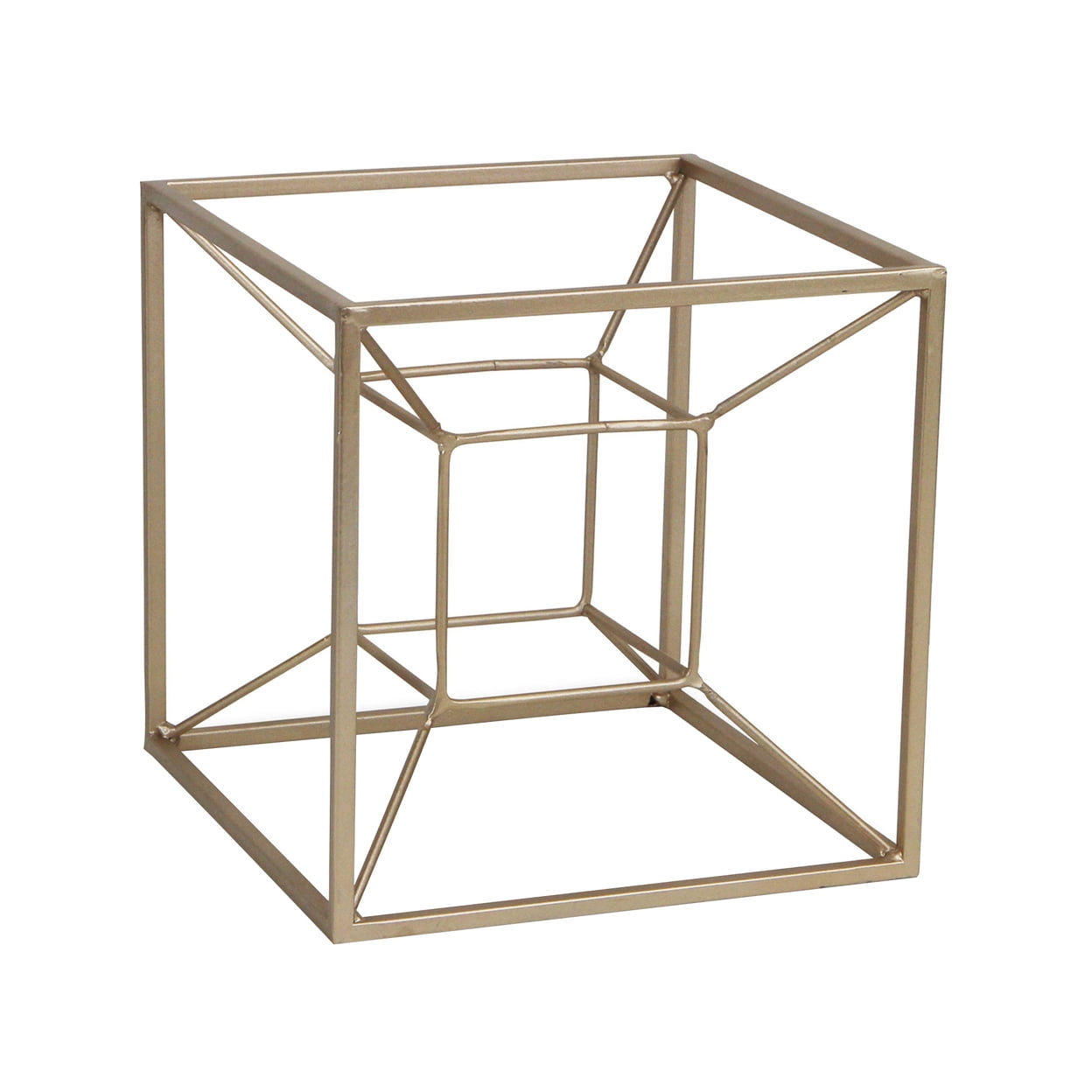 Metal Tesseract Shaped Table Decor - Large - Walmart.com