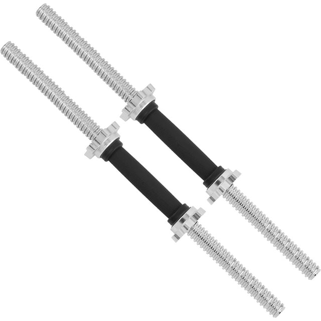 Metal Threaded Dumbbell Handles Rubber Grip - 24 x 1 inch - Walmart.com
