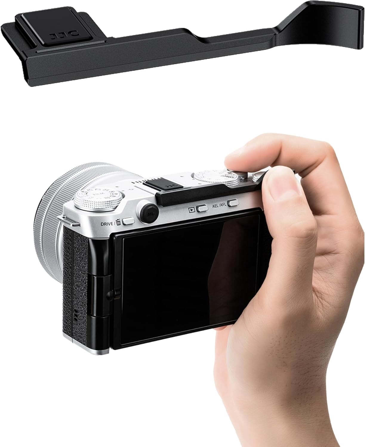 Metal Thumb Rest Grip for Fuji Fujifilm X-M5 XM5 Camera, Hot Shoe Thumb ...