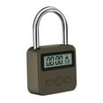 Metal Timer Lock Lcd Display Timed Padlock Multi Function Electronic ...