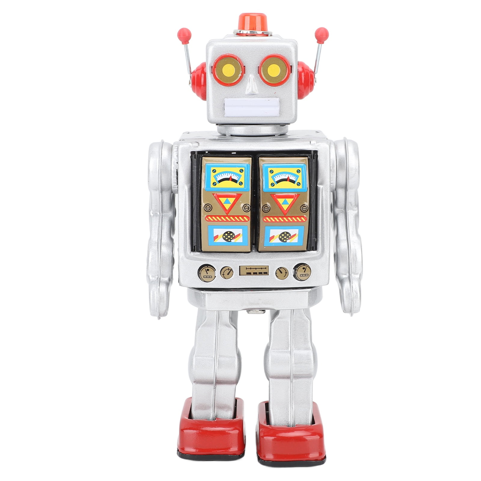 Metal Tin Robot Toy Retro Electric Rotating Figures Model Adult ...