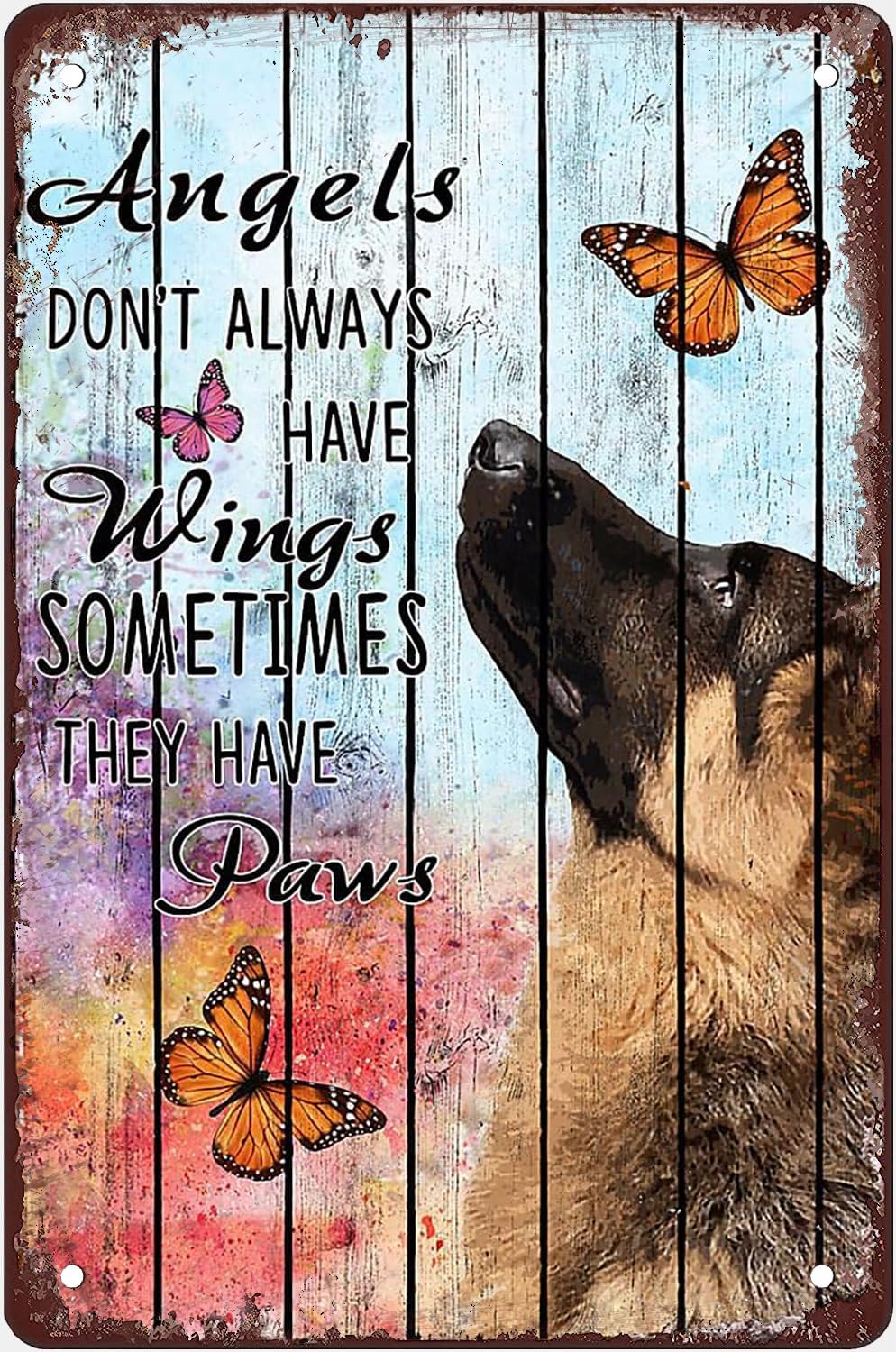 Metal Tin Sign 12x16 Inch Decorative Signs And Plaques Pallet Angels ...