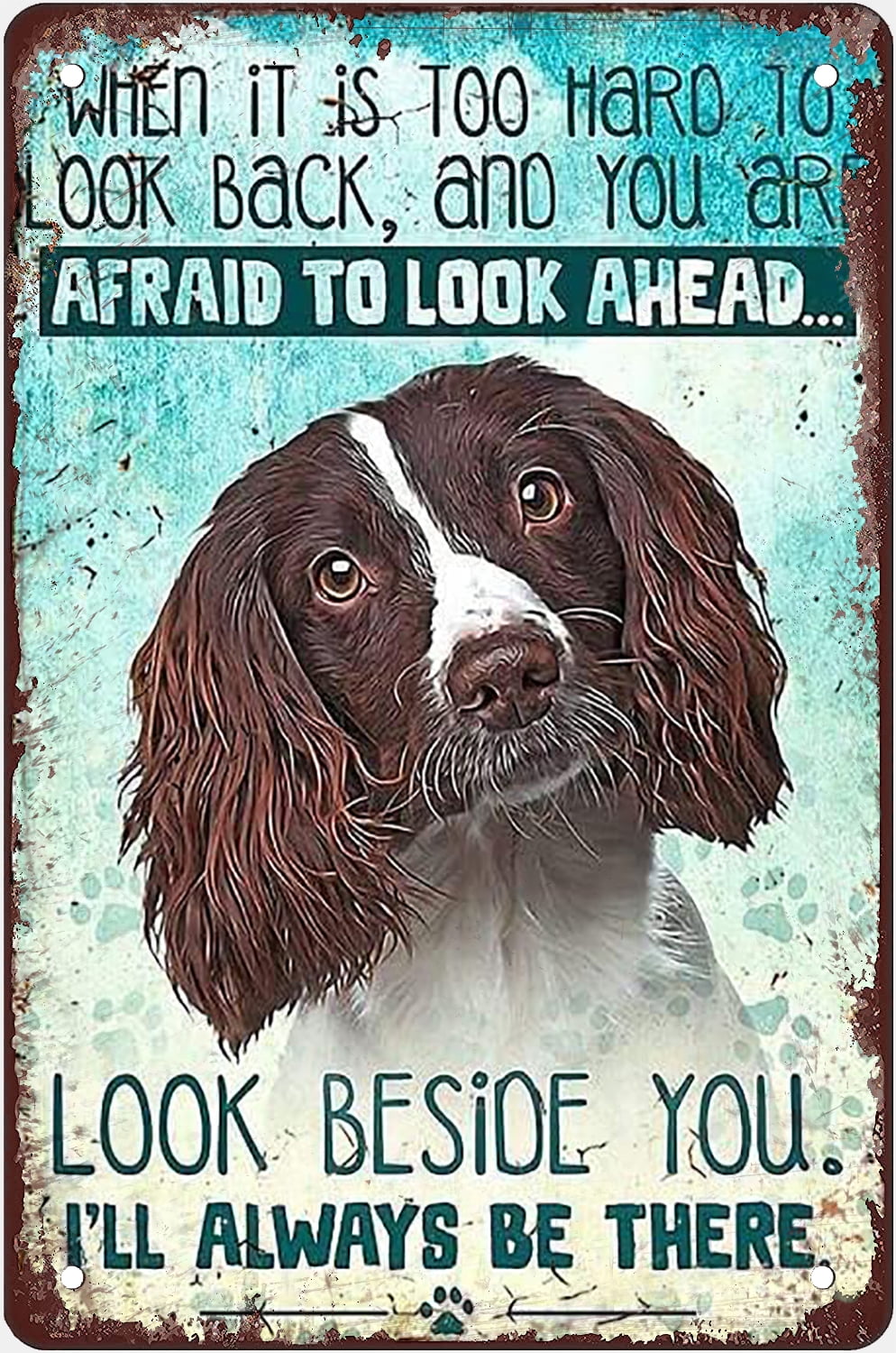 Metal Tin Sign 12x16 Inch Metal Sign When It Is Too Hard To Look Back ...