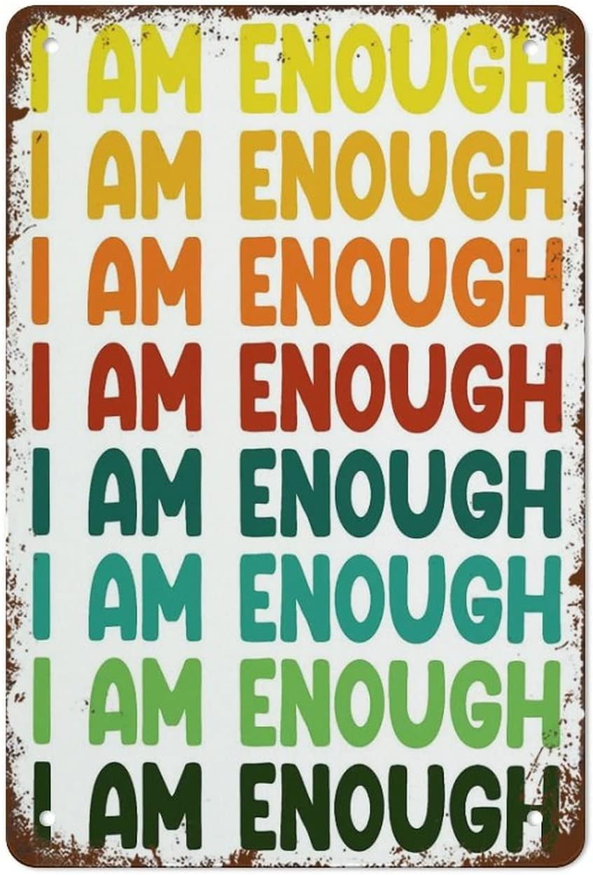 Metal Tin Sign 8x5.5 Inch Tin Signs Wall Art Decor Affirmation Dorm ...