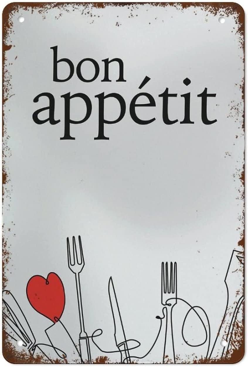 Metal Tin Sign 8x5.5 Inch Tin Signs Wall Art Kitchen Dining Room Wall ...