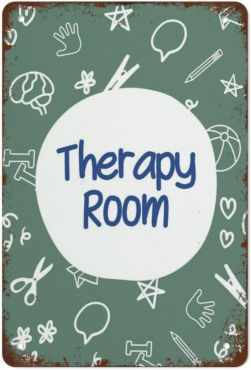 Metal Tin Sign 8x5.5 Inch Vintage Wall Art Decor Therapy Room Sign ...