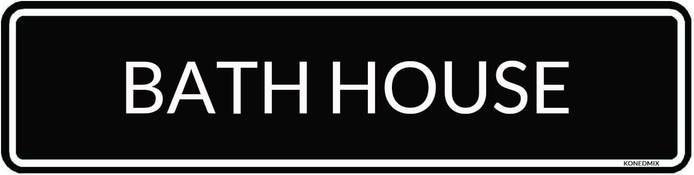 Metal Tin Sign Bath House Sign Retro Vintage Wall Bathroom Sign Tin ...
