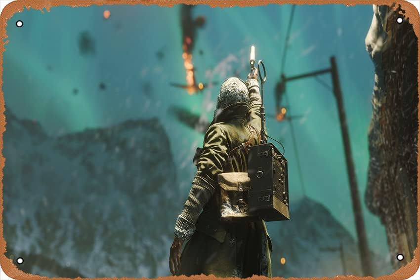 Metal Tin Sign Battlefield, Soldier, Video Game, Battlefield V Vintage ...