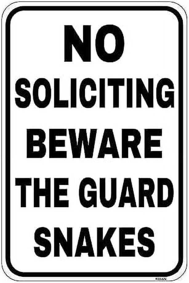 Metal Tin Sign Beware The Guard Snakes Metal Sign Caution Danger Safety ...