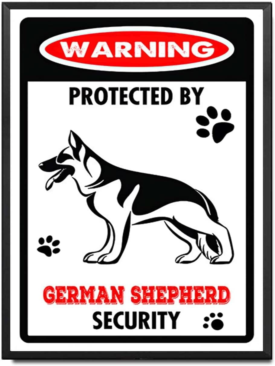 Metal Tin Sign Chihuahua Warning Sign, Warning Dog Metal Aluminum Tin ...