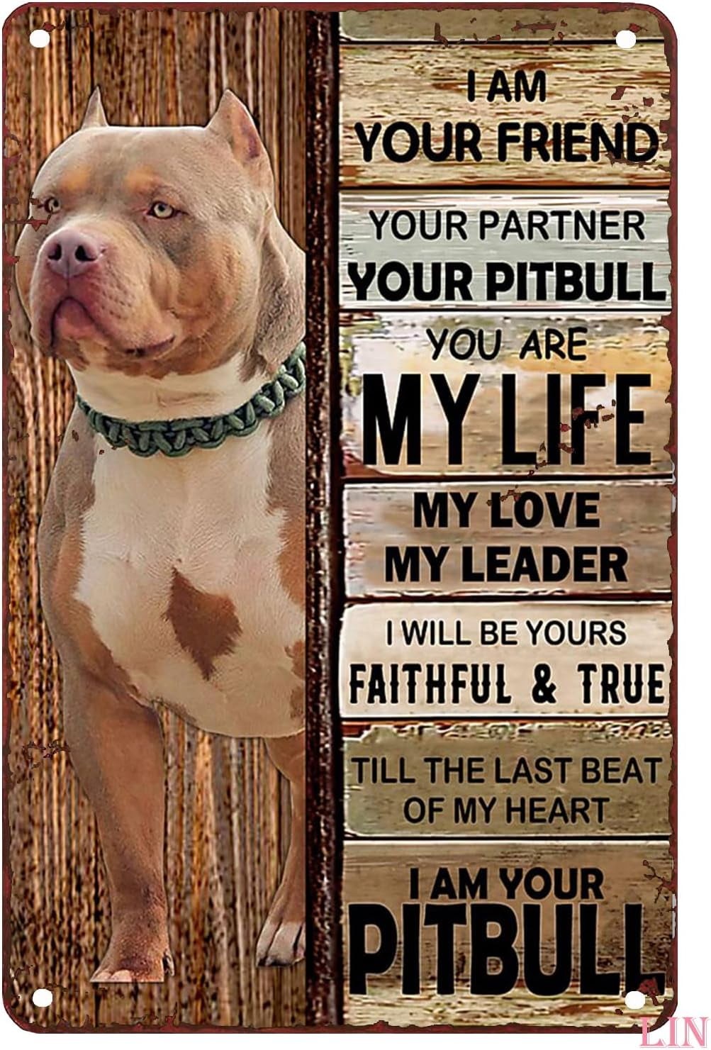 Metal Tin Sign - Metal Decorations for Wall Dog Animal Poster I am Your ...
