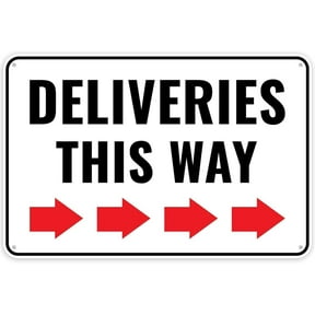 Home Delivery Signs for Packages and Instructions in Various Styles