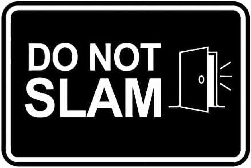 Metal Tin Sign Do Not Slam Sign Warning Security Notice Signs Industry ...
