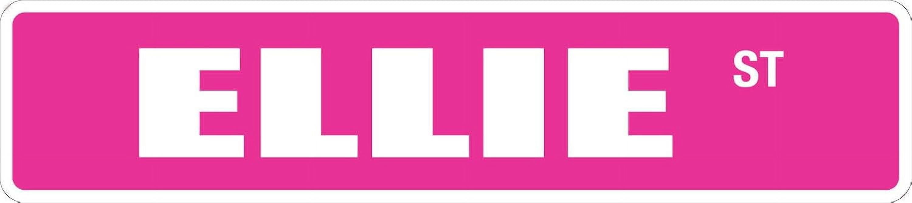 Metal Tin Sign Ellie Street Signs Outdoor Road Signs 16X4Inch - Walmart.com