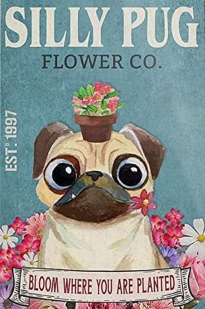 Metal Tin Sign Flower Bloom Where You are Planted Sign Vintage Tin Sign ...