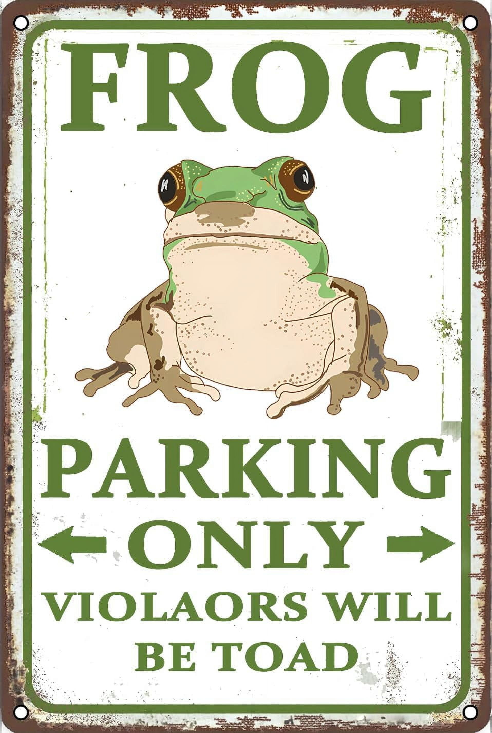 Metal Tin Sign Frog POnly Sign Wall Art Plaque Poster for Home Bar Pub ...