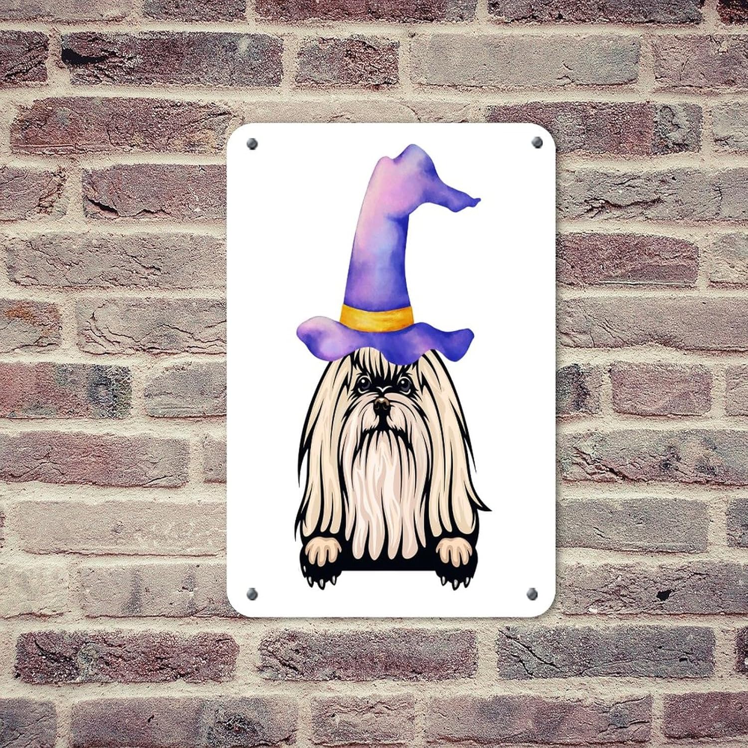 Metal Tin Sign Halloween Maltese Wall Poster Garage Signs Spooky Ghost ...