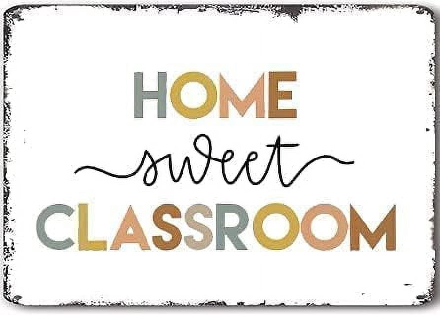 Metal Tin Sign Home Sweet Classroom Boho Classroom Decor Classroom ...