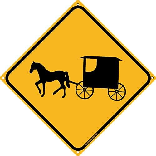 Metal Tin Sign Horse And Buggy Road Amish Country Livingn Stable Coach ...