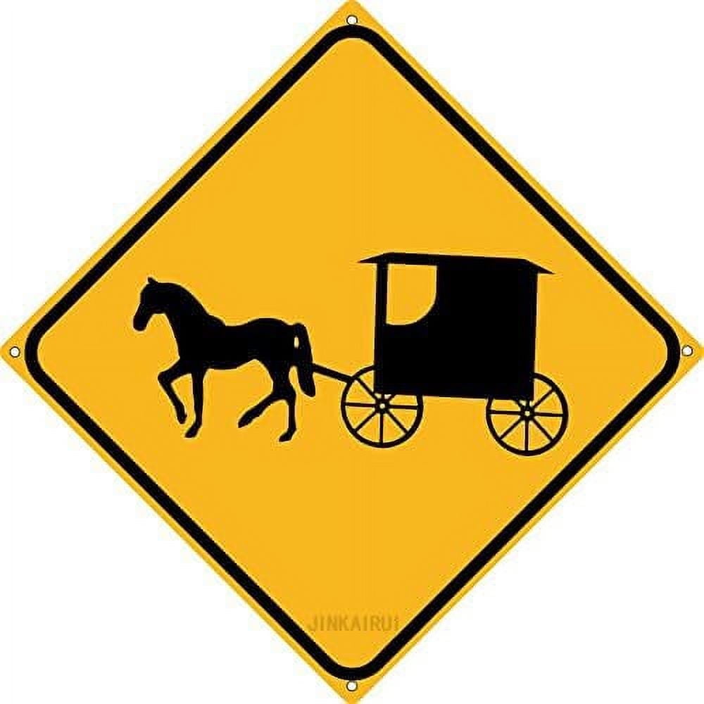Metal Tin Sign Horse And Buggy Road Amish Country Livingn Stable Coach ...